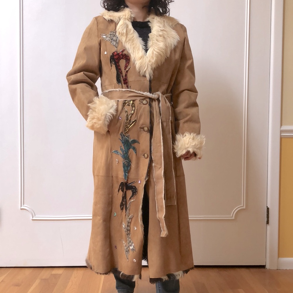 Vintage Shearling Full Length Coat By Aspen Fashions.… - Gem